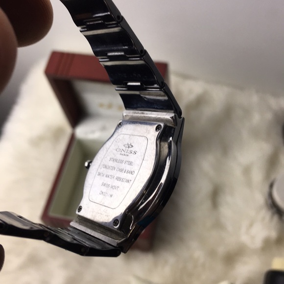 oniss | Accessories | Mens Rare Oniss From Paris Wrist Watch Tungsten ...